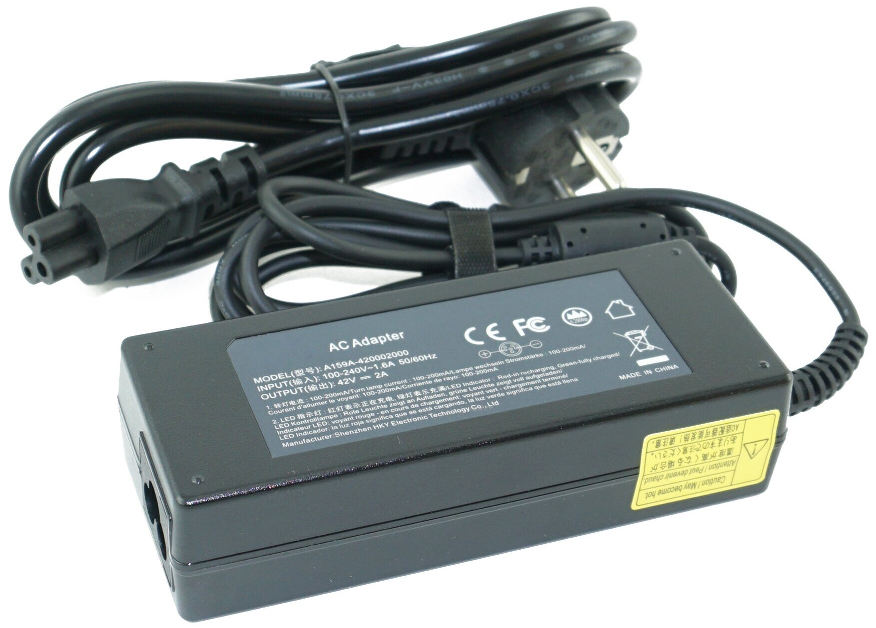 Зарядное устройство для самоката Xiaomi Mijia M365 Output: 42V 2.0A Разъем: RCA 8mm