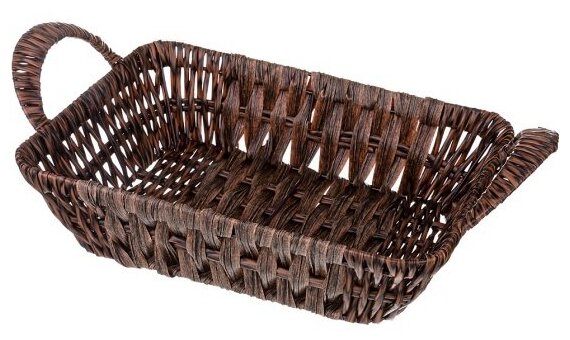 Изделие декоративное Lefard Корзинка с ручками коллекция "натурель" 27*20*6/9 см