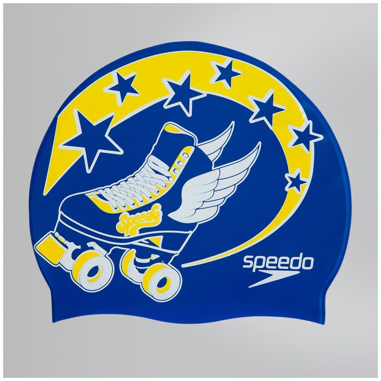 8-08386C707 SPEEDO Junior Slogan Cap шапочка дет