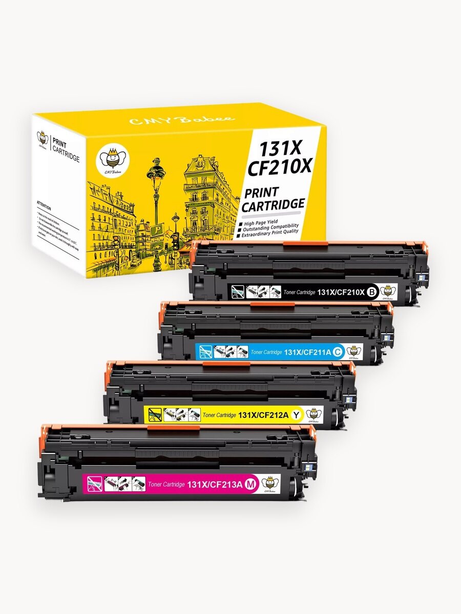 Комплект картриджей для HP LaserJet Pro 200 M251n / 200 color MFP M276nw HP 131X (CF210X/CF211A/CF212A/CF213A)