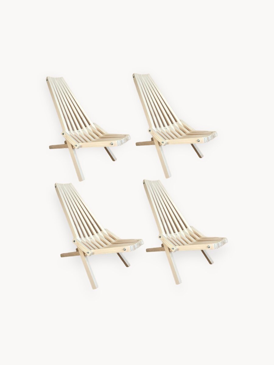 Садовое эко кресло шезлонг Кентукки 4 в наборе