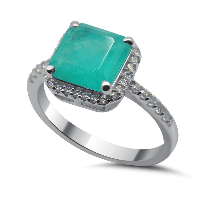 Кольцо, серебро, 925 проба, фианит