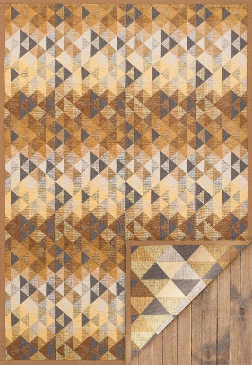 Ковер безворсовый хлопковый 160*230 см Smart Weave Kiva-Caramel