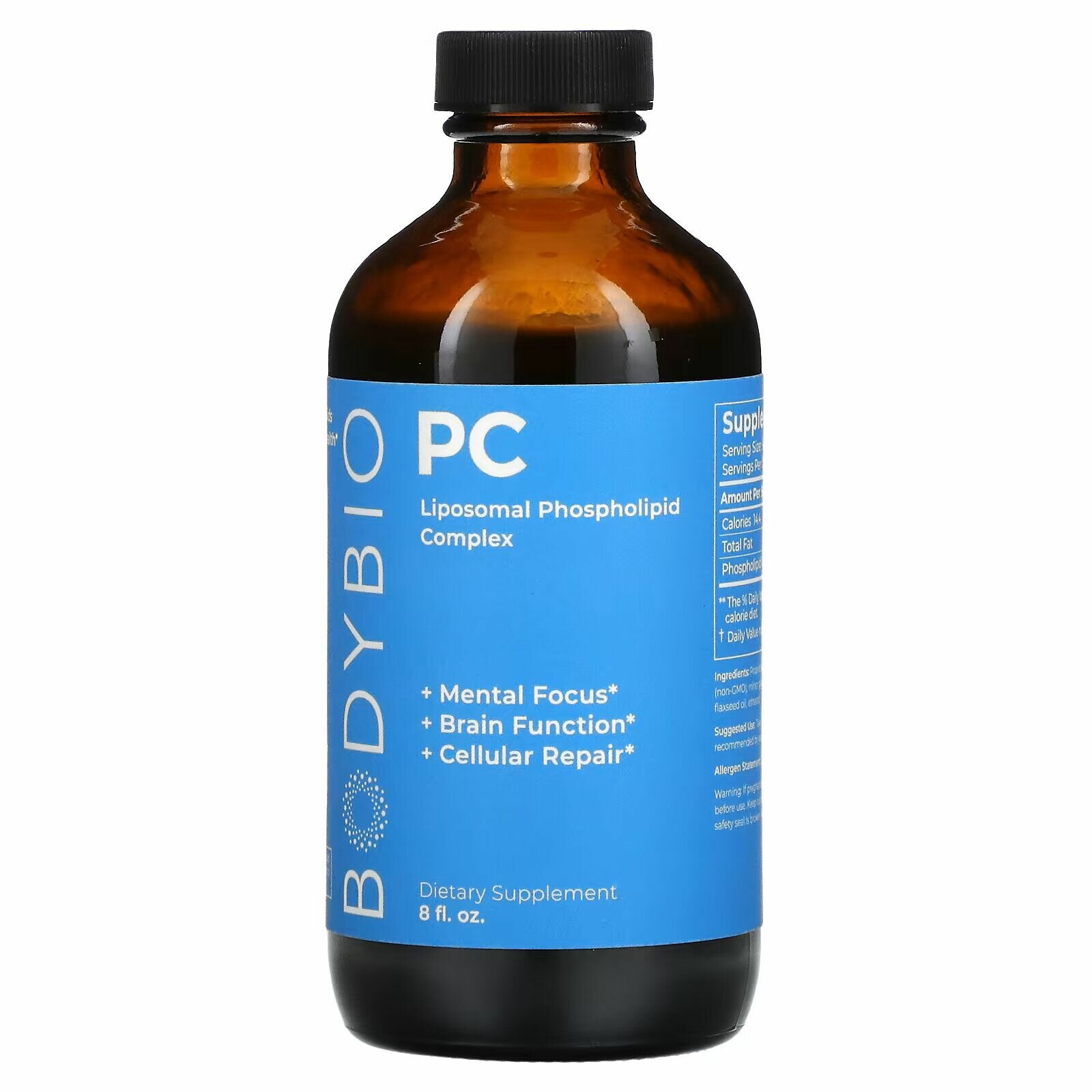 BodyBio, Liposomal Phospholipid Complex, фосфатидилхолин, липосомальный фосфолипидный комплекс, 237 мл