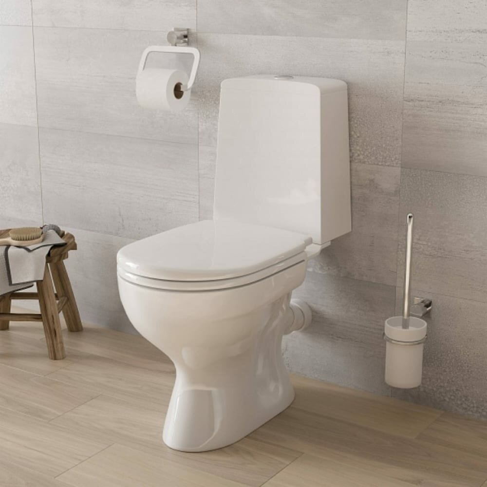 Унитаз-компакт Gesso Премиум 2 HOME De Luxe с 2-х уровневой арматурой, сиденьем микролифт (100% комплектация) 9014521