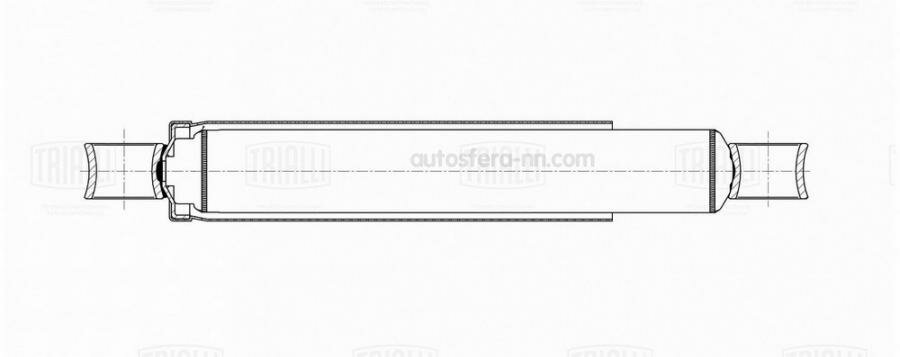 TRIALLI AG 03522 амортизатор для а / м уаз 33036, 39094, профи (односкат.) задн. (ag 03522)