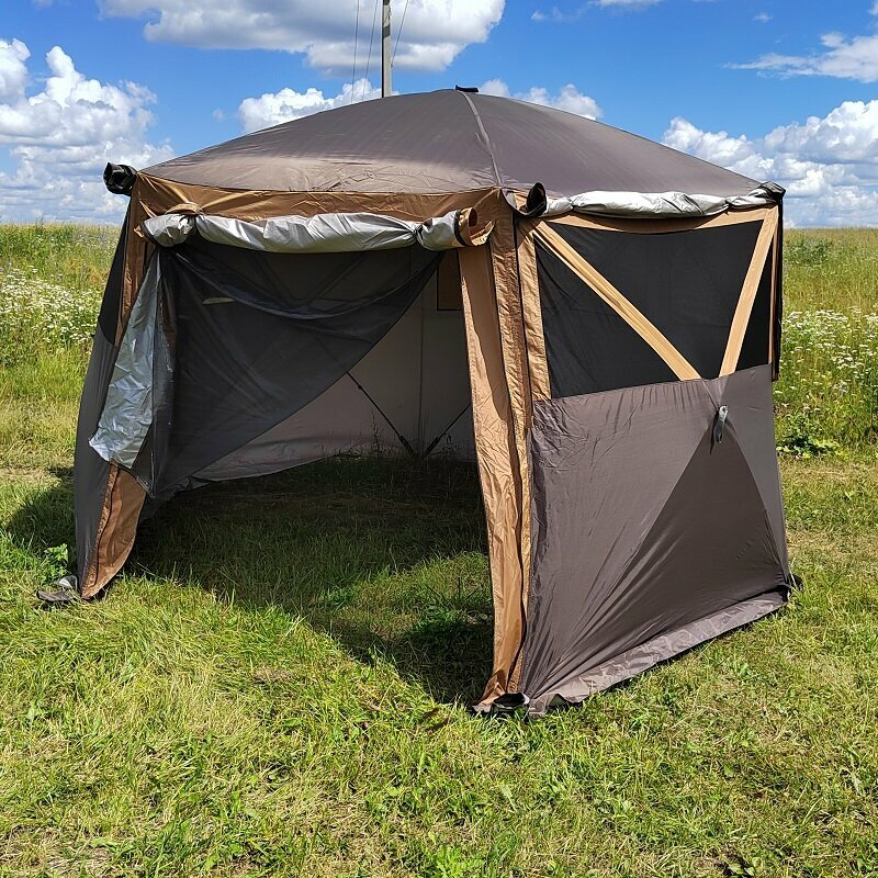 Шатер туристический автомат Travel Mir палатка шатер - беседка 310x310 см со съемным полом