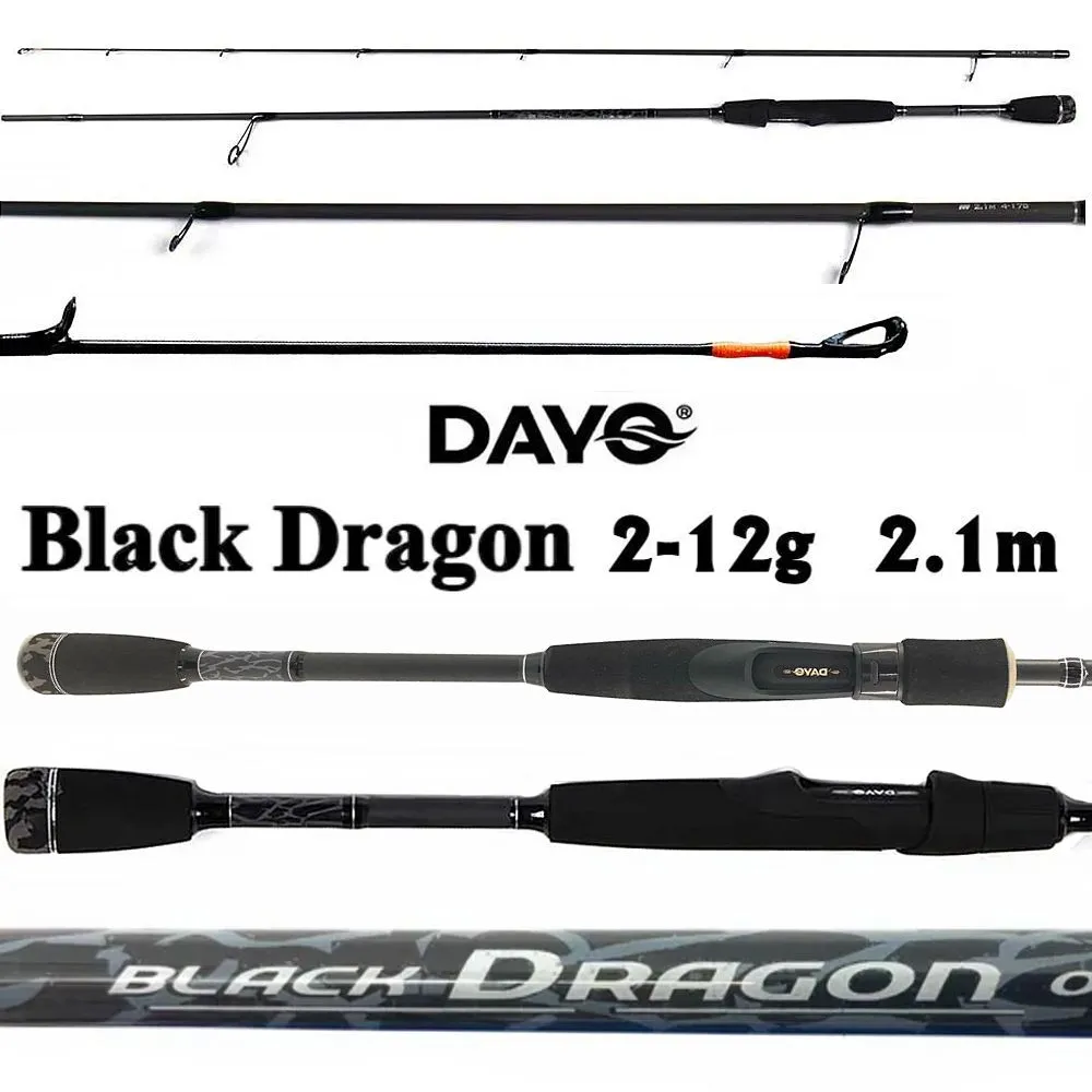 Спиннинг Dayo Black Dragon, тест 2-12гр, 2,1м