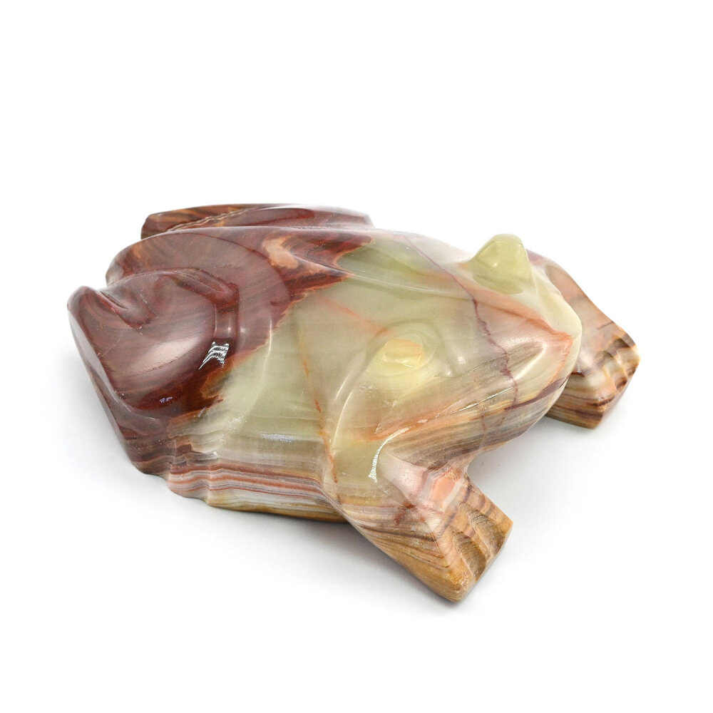 Лягушка из оникса №3 (80*60*30мм). .