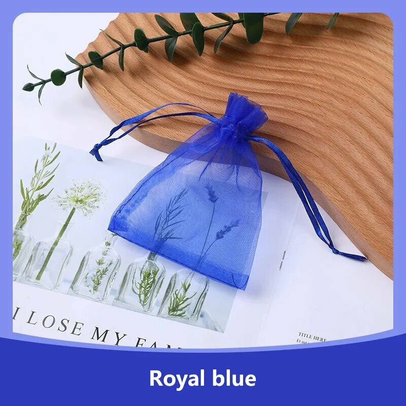 100 оргазовых мешочков Royal Blue 13x18 см