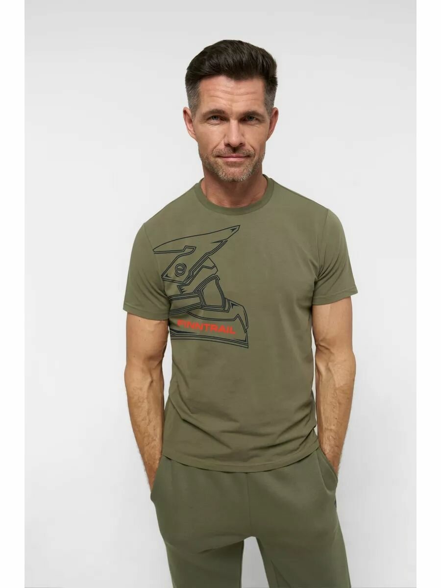 Футболка FINNTRAIL HELMET Khaki S