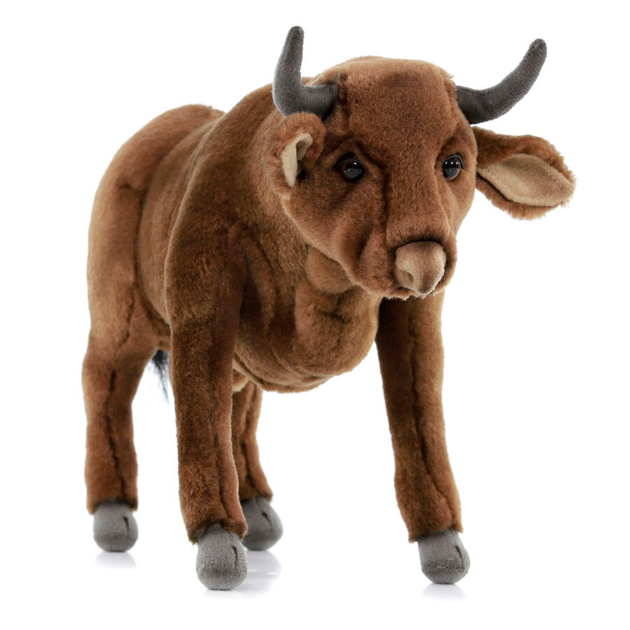 Реалистичная мягкая игрушка Hansa Creation, 5829 Бык, коричневый, 30 см