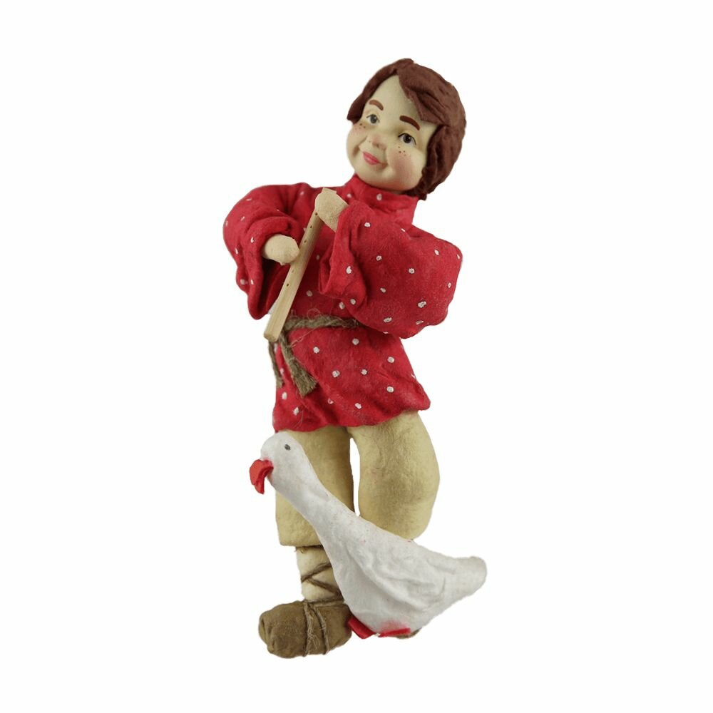 Игрушка на елку Мальчик-пастушок (вата) 12см