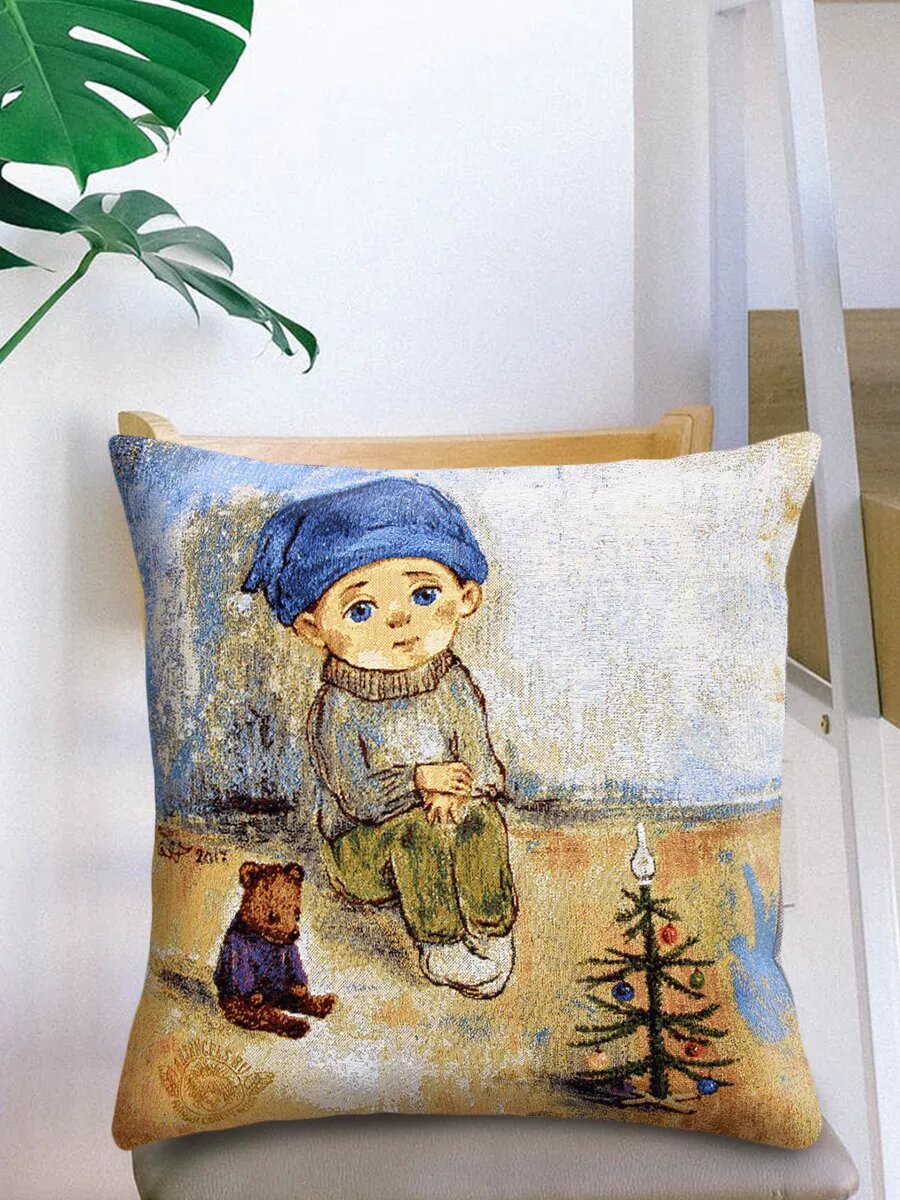 Гобеленовая наволочка 45х45 см. автор Нино Чакветадзе