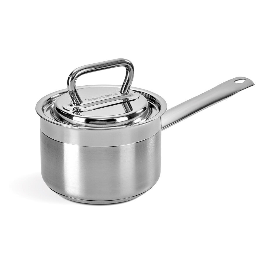 Ковш с крышкой Barazzoni Professional 1,5 л, 16 см, сталь нержавеющая, премиум качество