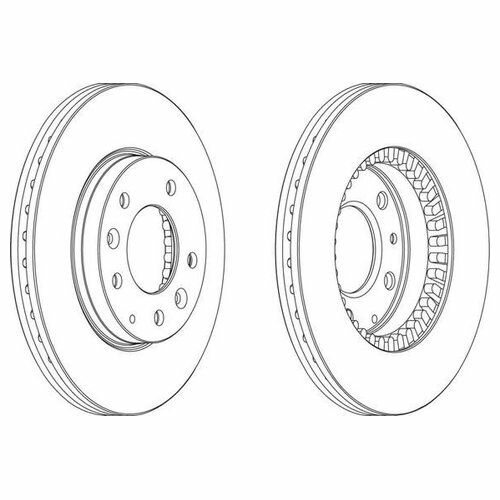 Тормозной диск передний Ferodo DDF1278