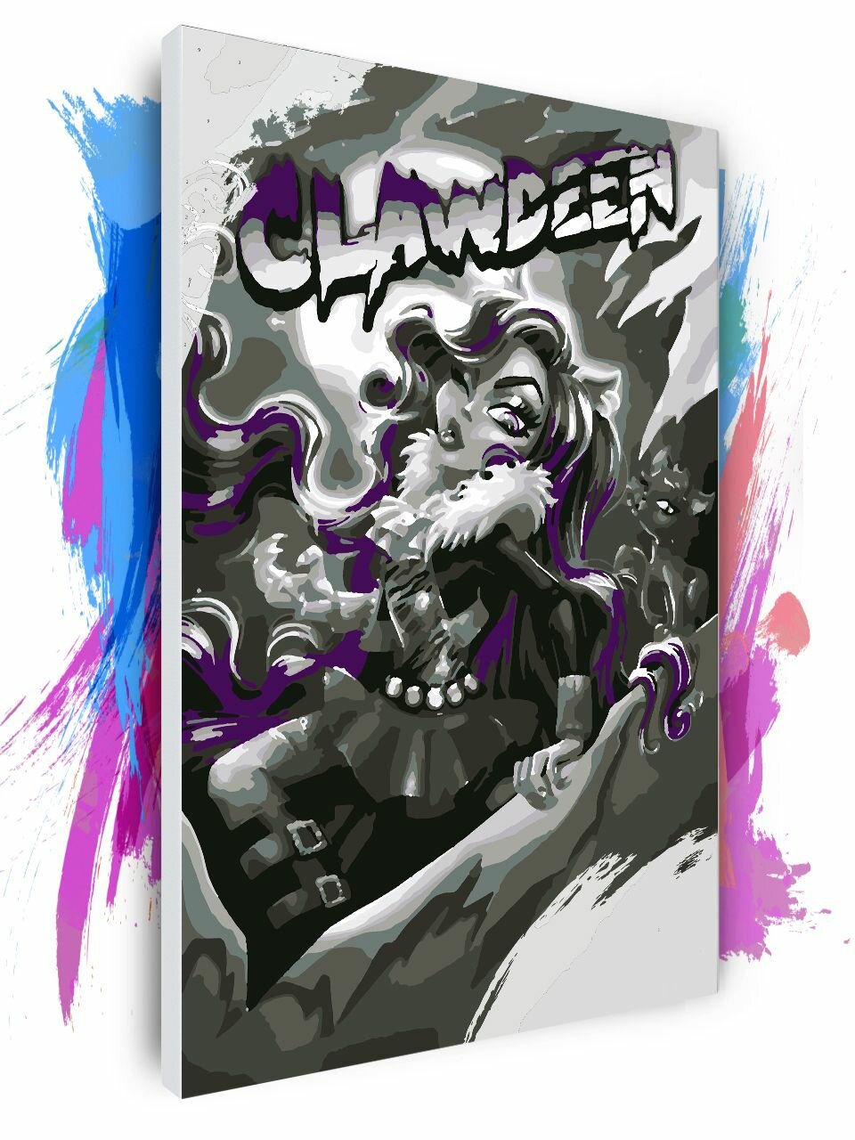 Картина по номерам на холсте Monster High Real Drama Клодин, 40 х 60 см