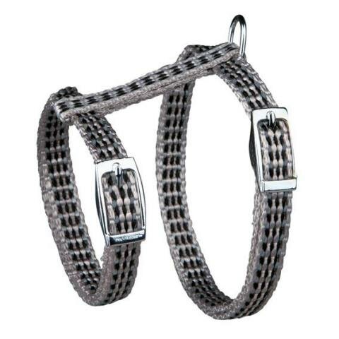 TRIXIE шлейка для кошек с поводком, с отражателем и металлическими застежками, нейлон, 22 – 42 см/10 (1 шт)