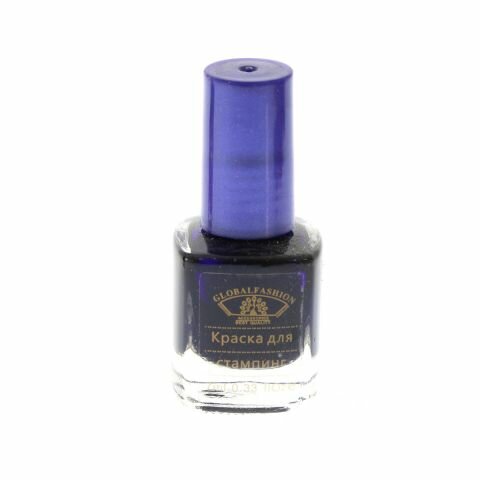 Global fashion лак для стемпинга синий