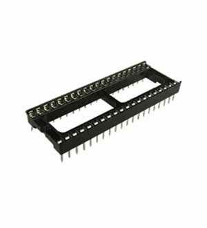 SCL-48, панелька для микросхем DIP 48 контактов широкая (125-648) (50 шт.)