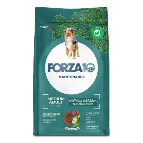 Корм сухой FORZA10 Maintenance Medium Adult для взрослых собак средних пород с олениной и картофелем, 2 кг