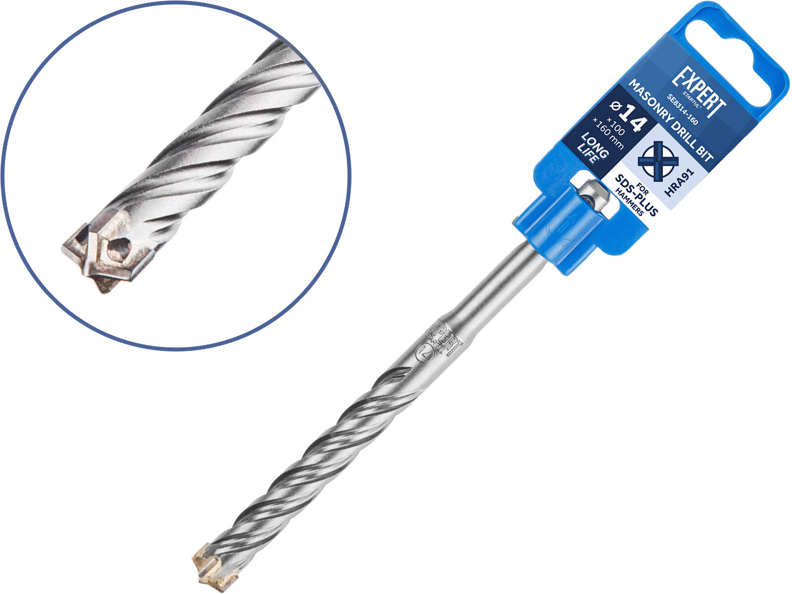 Бур (сверло) по бетону, крестовая пластина) 4х100х160 мм бур (сверло) SDS-plus EXPERT STARTUL SE8314-160