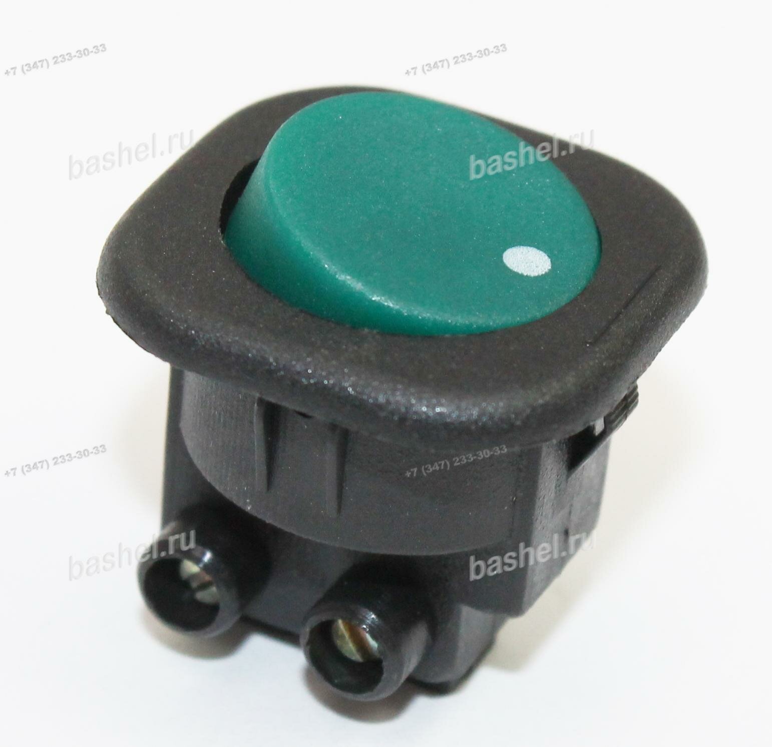 Выключатель MRS-101-7 2PIN ON-OFF, под винт, чёрный/зелёный, RUiCHi