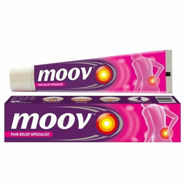 MOOV/Разогревающая Индийская мазь МУВ 20г/Противовоспалительная Лечебная Мазь от боли в суставах.