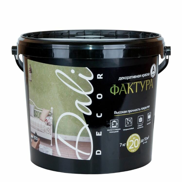 Краска фактурная матовая Dali-Decor 7 кг