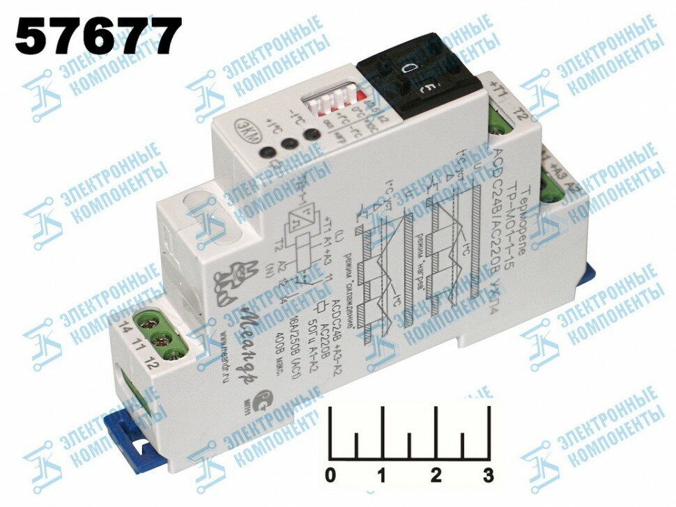 Термореле ТР-М01-1-15 24-220AC/DC 16A/250V (без датчика)