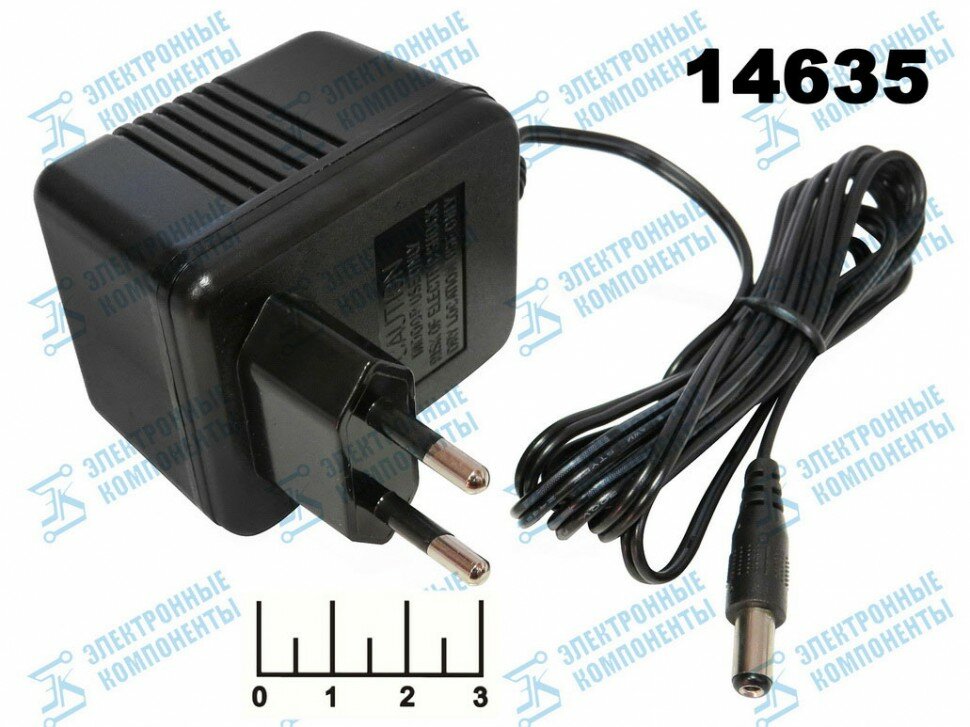 Блок питания 9V 0.5A Robiton B9-500 (5.5*2.1) (- внутри)
