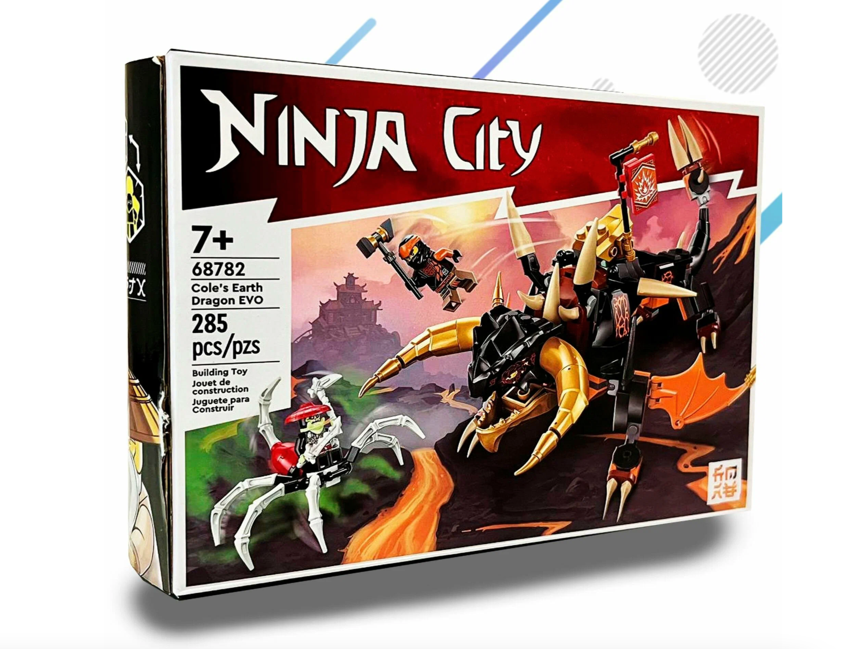 Конструктор набор Ninja Ниндзяго Земляной дракон ЭВО Коула/Совместим с констурктор Lego Ninjago/товары для взрослых и детей - 285 дет