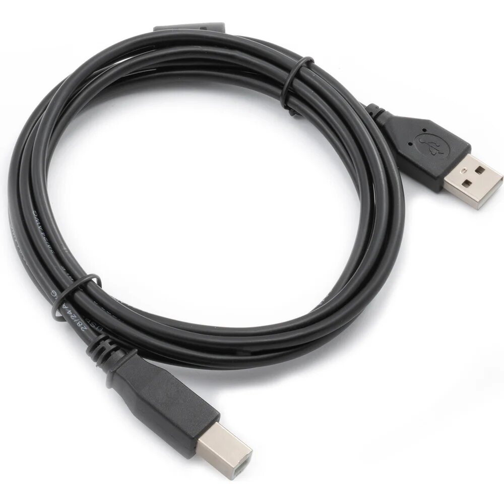 Кабель А1 USB 2.0 PRO 1.8 м, ферритовое кольцо, 2.0, разъемы USB Am-Bm A1-CPROF1-USB20AB-1.8M