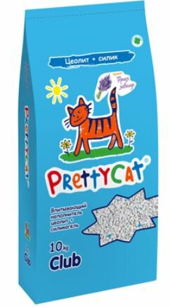 Pretty Cat Наполнитель впитывающий для кошачьих туалетов "Naturel" С лавандой, 10кг 10 кг