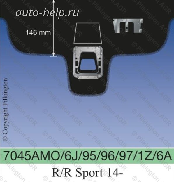 FYG LAND ROVER Лобовое Обогрев ДД ДЗ VIN Молдинг acustic