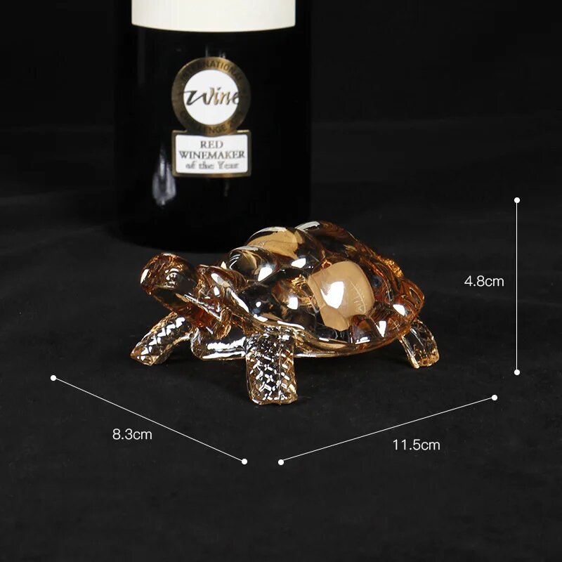 Хрустальная черепаха, статуэтка фэн-шуй