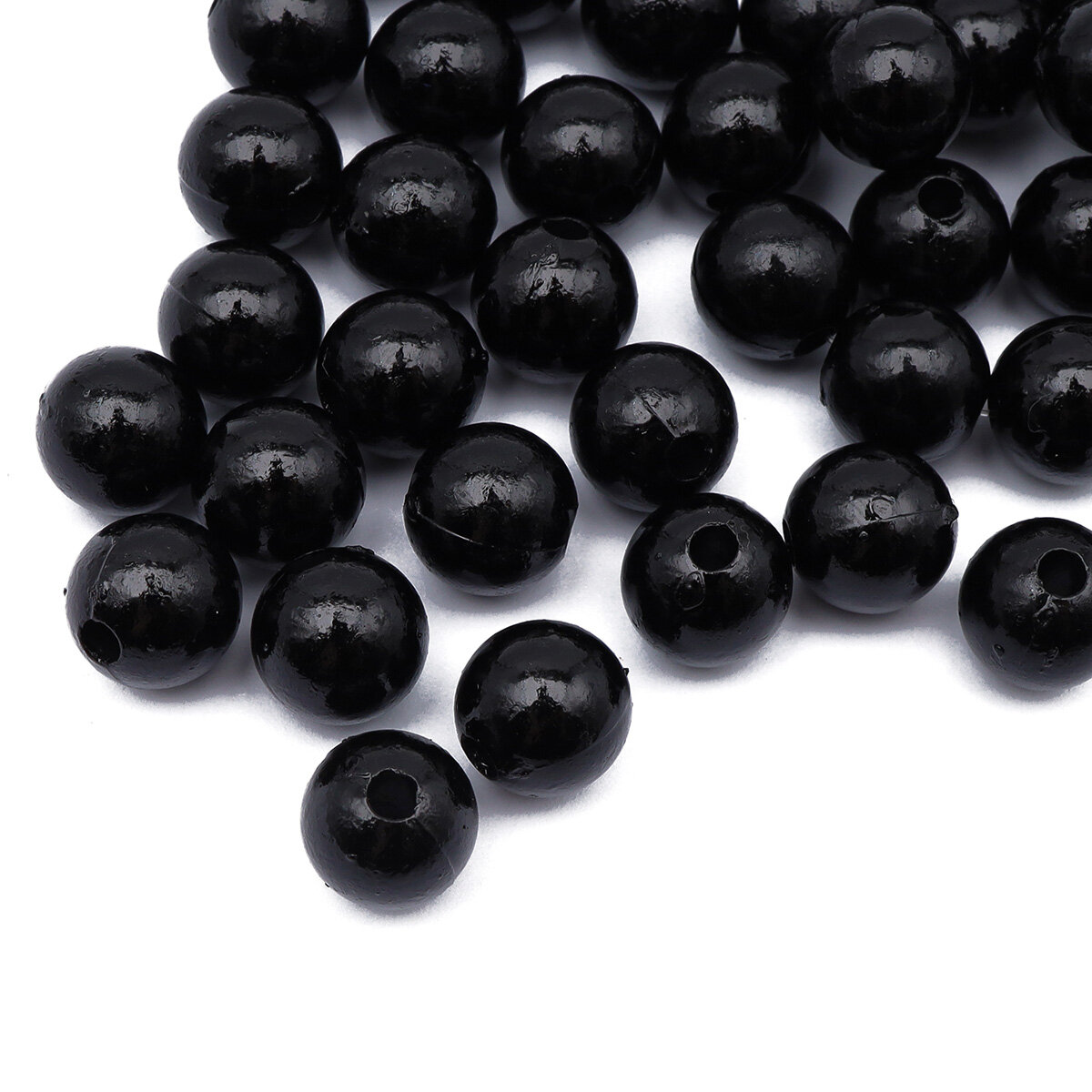 Бусины для рукоделия пластиковые, 'жемчуг', цветные, круглые, 10мм, 25г, Astra&Craft (MH. КР.10.002.02 черный)