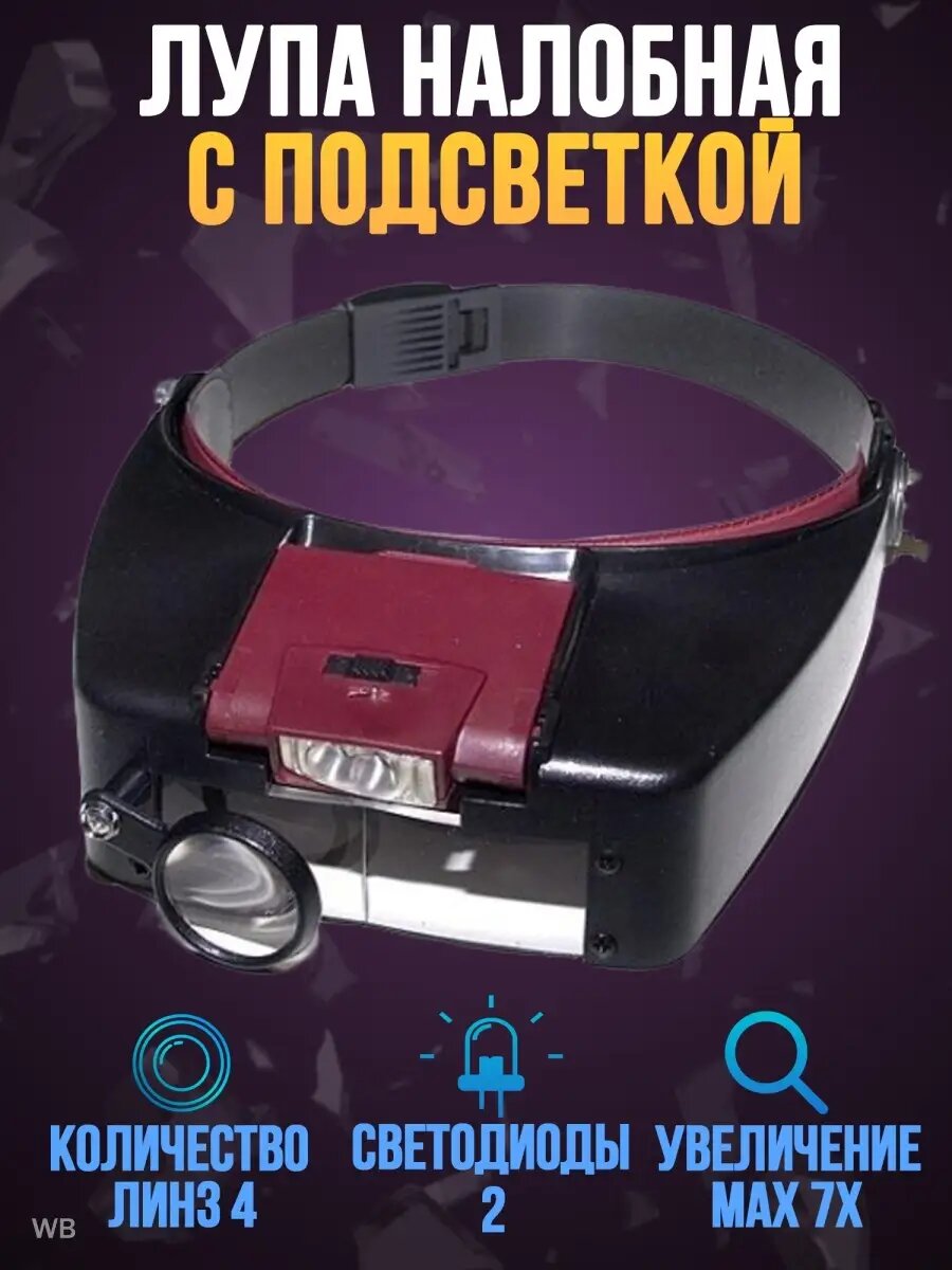 Увеличительная налобная лупа