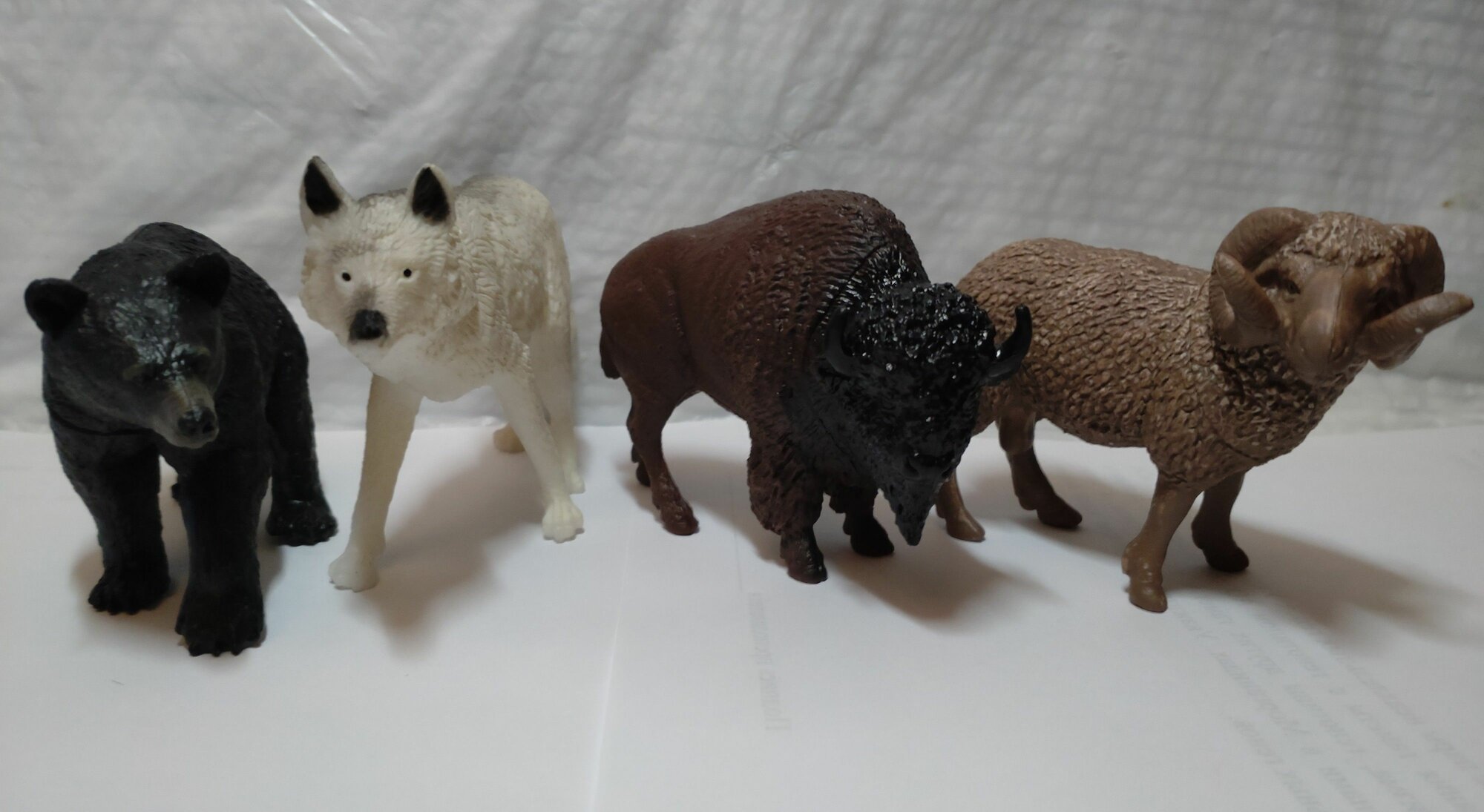 Набор резиновых фигурок "Лесные Звери" Крупные (14 см ) 4 шт. арт.2А247