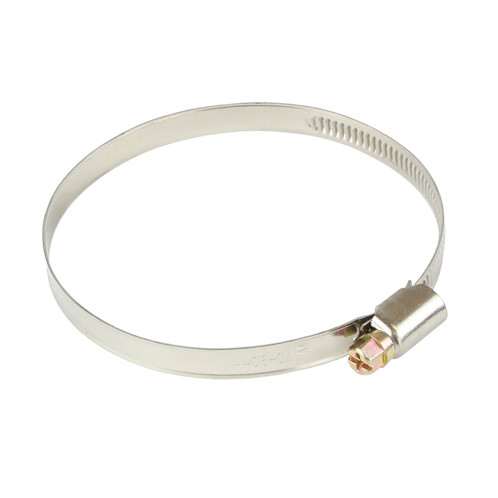 Хомут ленточный MASTERPROF 70-90 мм 2 шт нержавеющая сталь