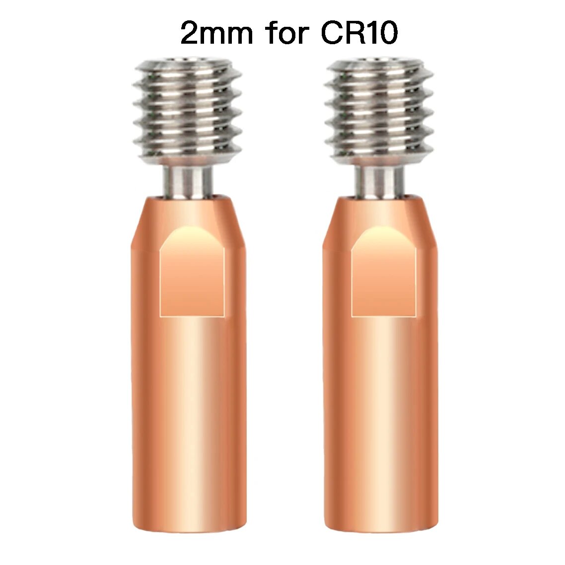 2 шт. Горло IdeaFormer для 3D-принтеров Ender 3 CR10 биметаллический титановый сплав 1,75 мм 2 PCS 2mm
