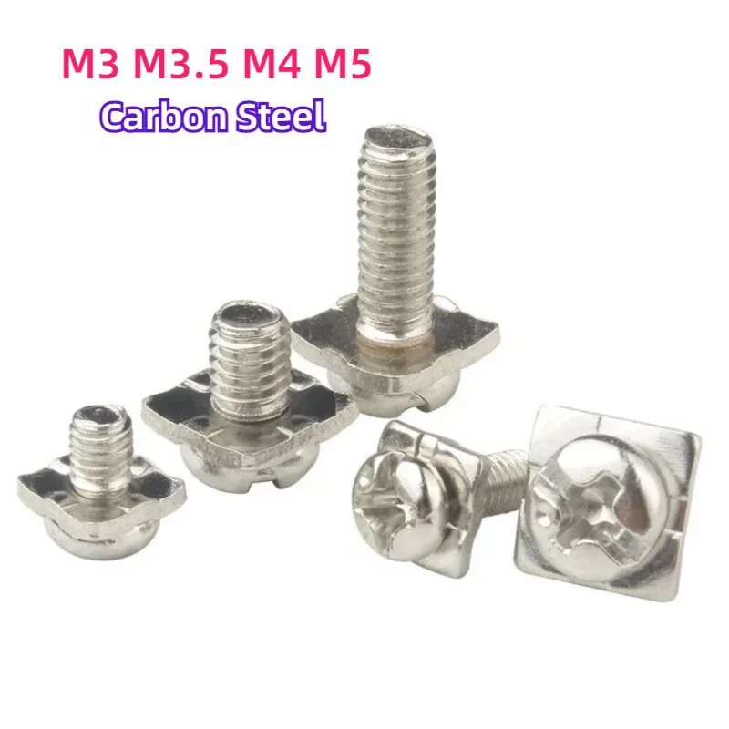 Huiruixin никелированные винты M3 M3.5 M4 M5 M4x8x8mm-10pcs