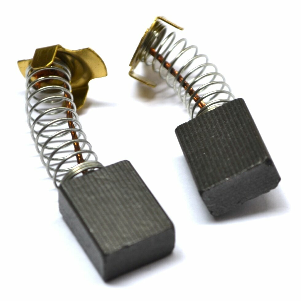 Щётки угольные Калибр для Интерскол УШМ-2300 ДП-2000 Диолд УШМ 2.45 графитовые 8х14,5х18мм пара 2шт