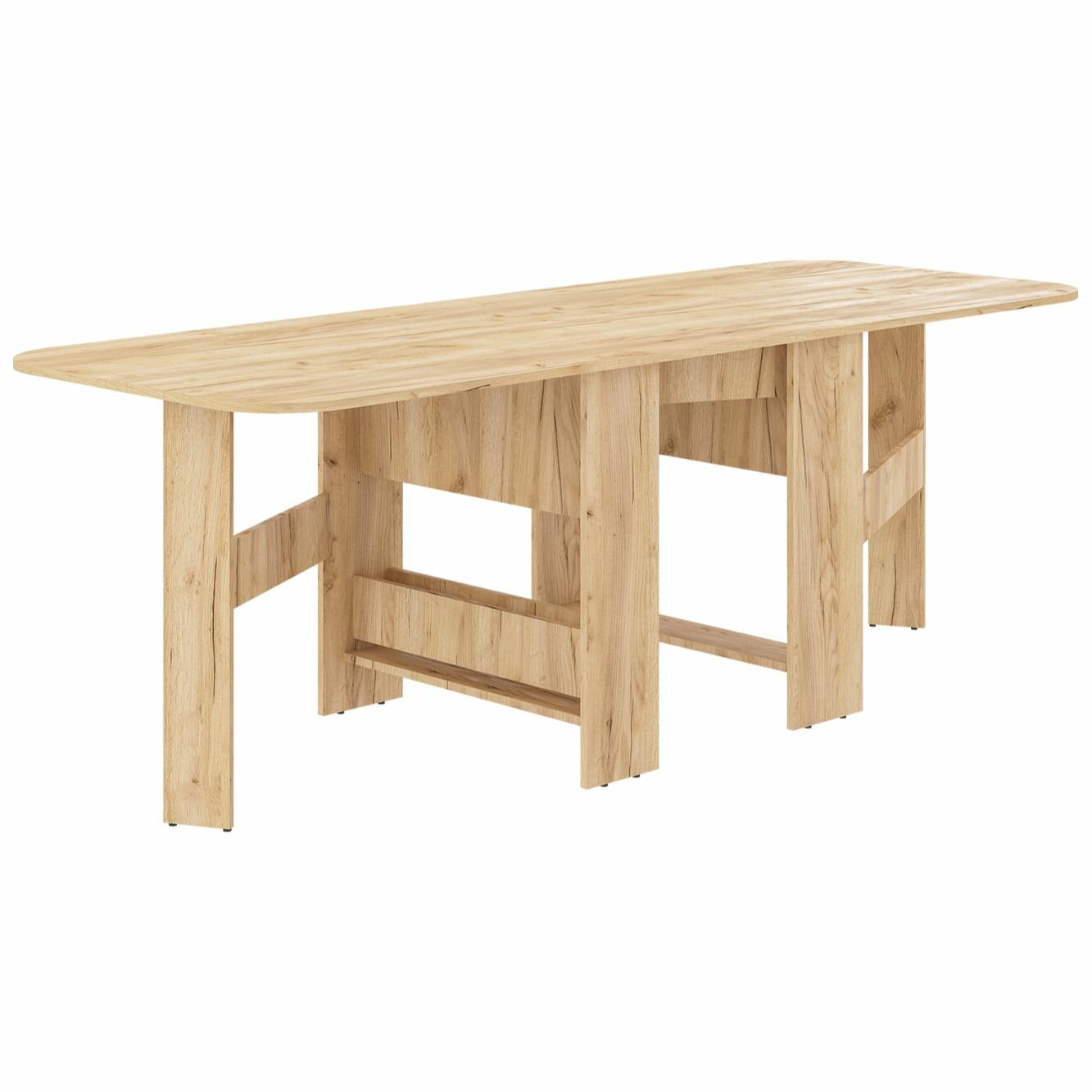 Стол-книжка трансформер Пирамида "СТ-8", Дуб крафт золотой, ЛДСП, раскладной