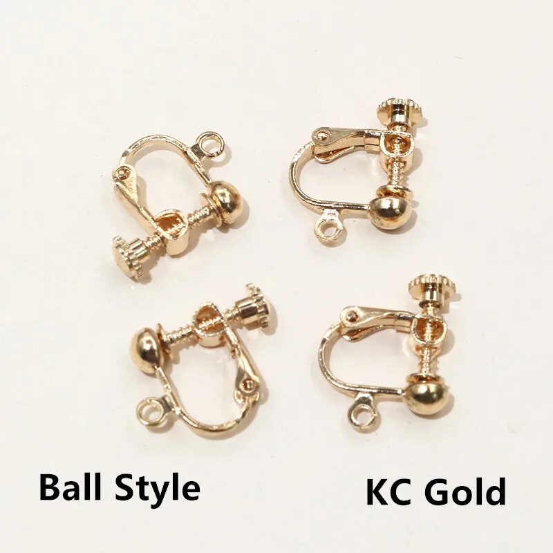 10 шт. зажимы для ушей KC Gold-ball style
