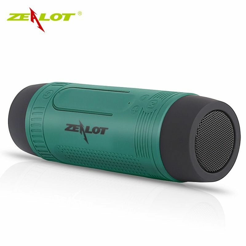 Портативная колонка ZEALOT S1 беспроводная bluetooth колонка, с фонариком, bluetooth 5.0, вставная карта, 6 цветов, можно подарить