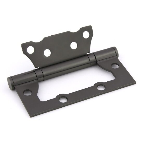 Петля накладная Bussare без врезки B020-U 100X75X2.5-2BB-1BL (черный), 2шт