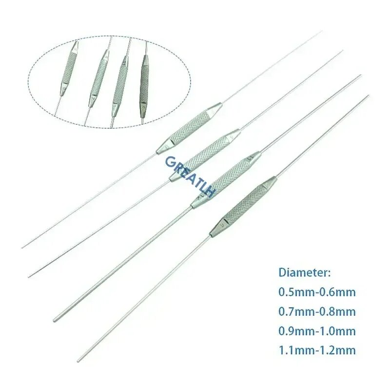 GREATLH Офтальмологические иглы для век, 4 шт, stainless