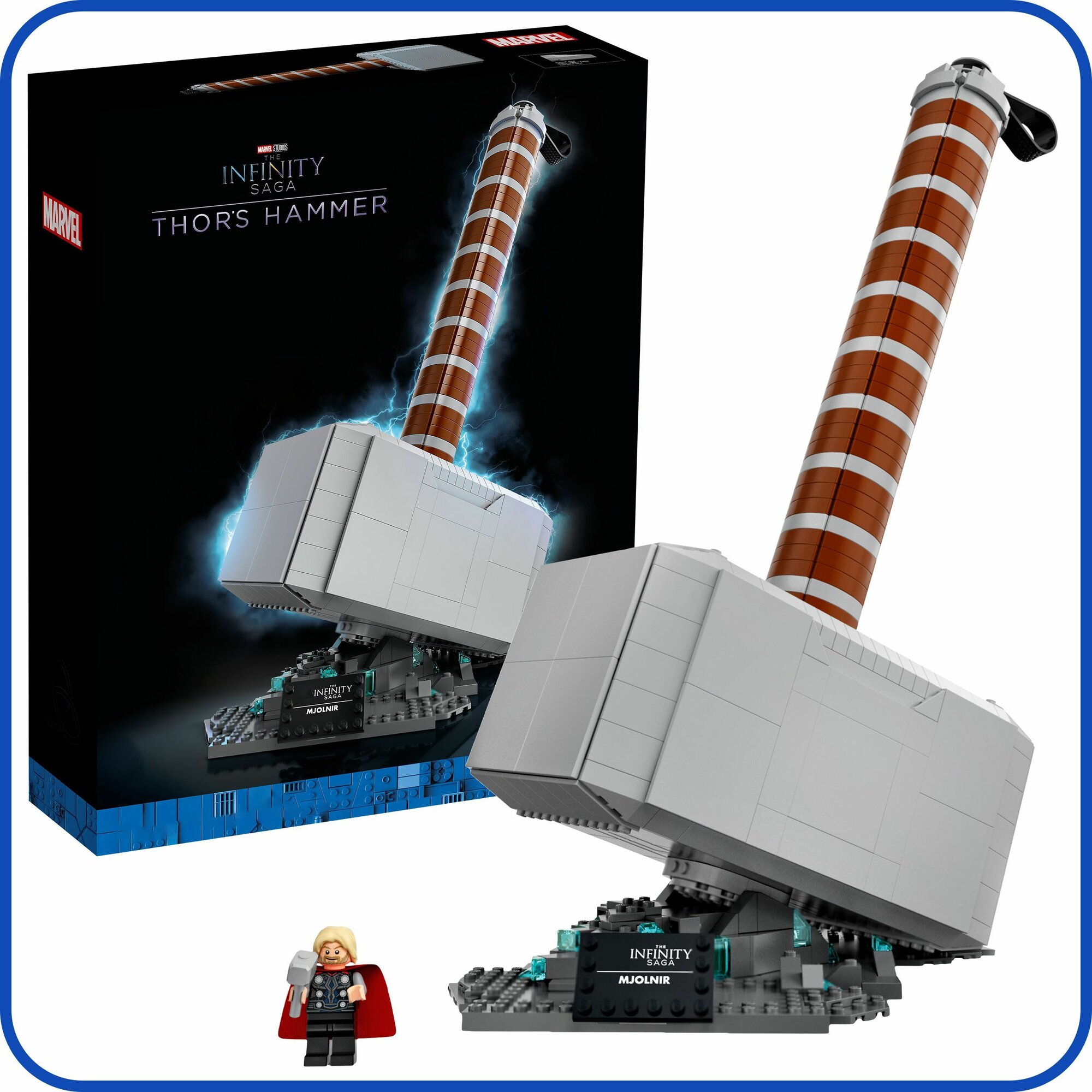 Конструктор "Молот Тора" Марвел, 863 деталей, серебристый, коричневый