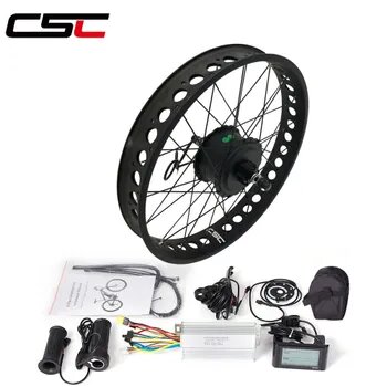 Мотор-колесо для фэтбайка заднее, 26", 48В, 1000Вт, ось 190мм, набор с панелью управления SW900